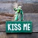 Kiss Me Sign With Jingle Bell and Mistletoe Christmas Sign - Etsy
