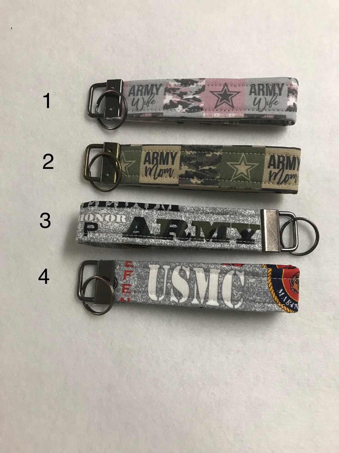 Military Key Fob - Army Wife Key Chain - Army Mom Wristlet - Army Key ...