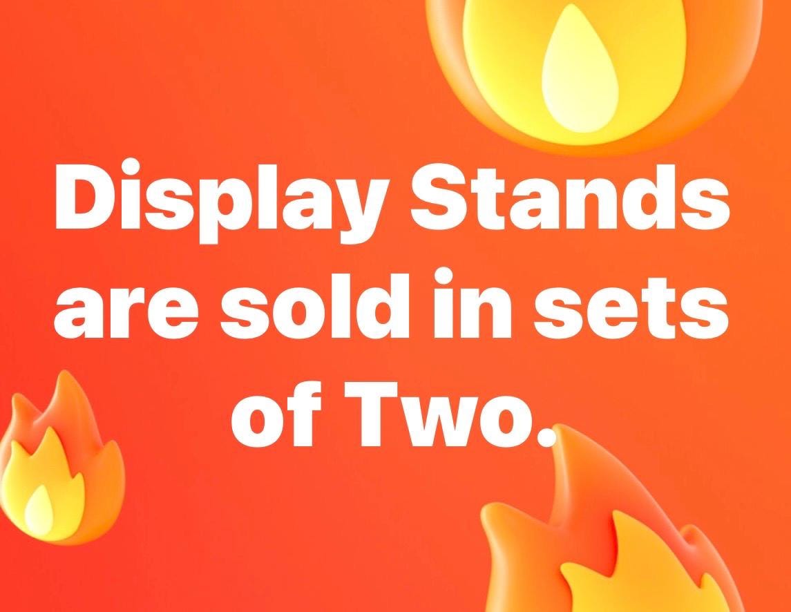 Flawed, Reduced Price - Oak Wood Display Stand (set of 2) - Fused ...