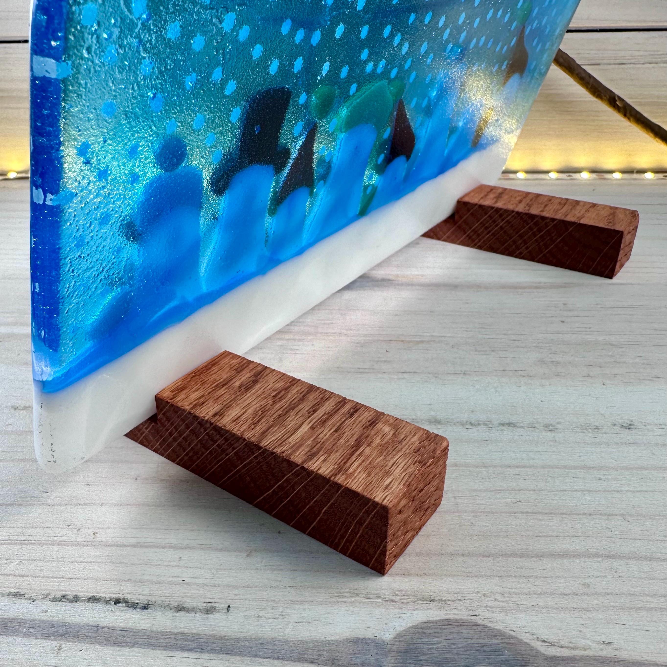 Flawed, Reduced Price - Oak Wood Display Stand (set of 2) - Fused ...