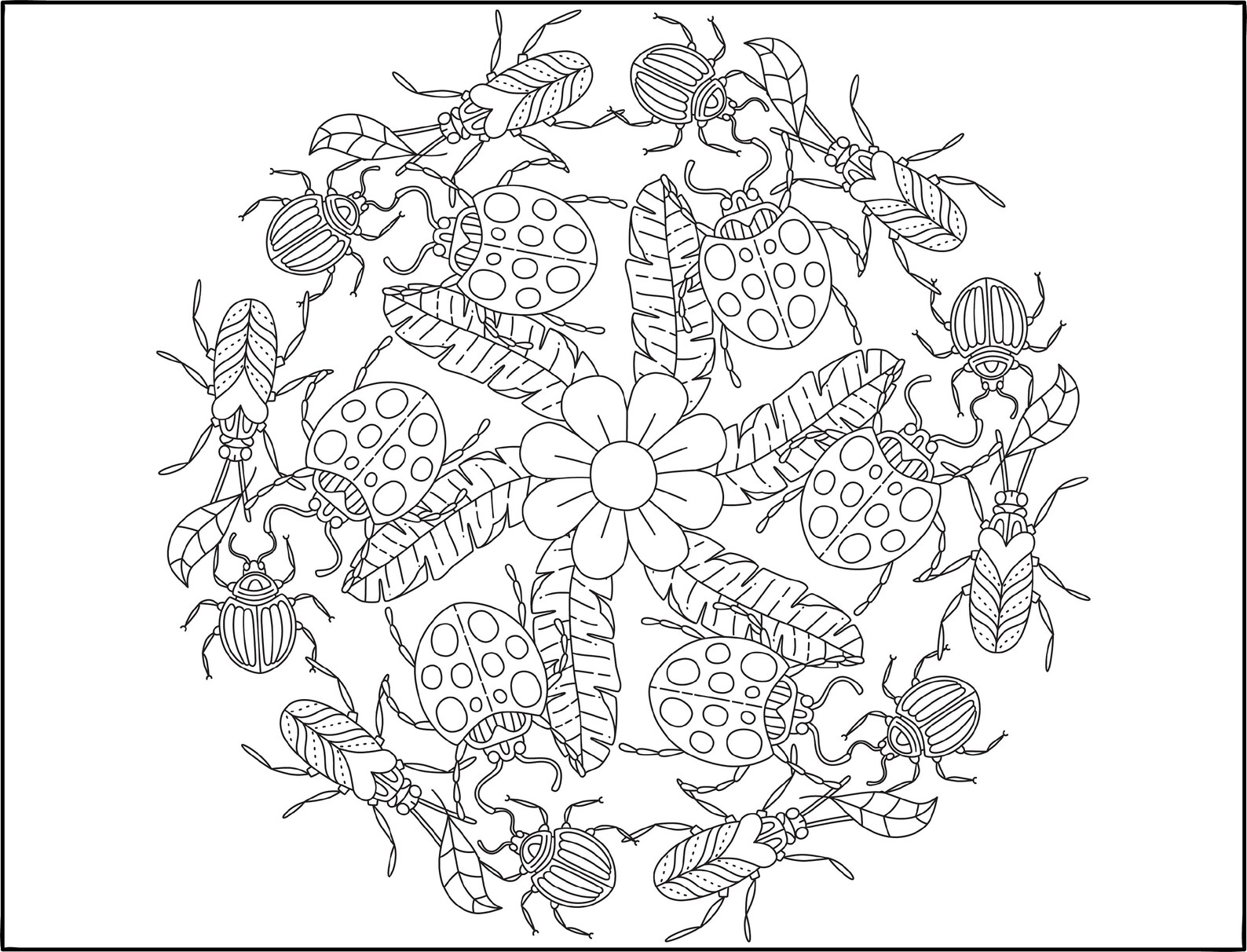 Mandala Coloring Pages 10 Spring Designs - Etsy