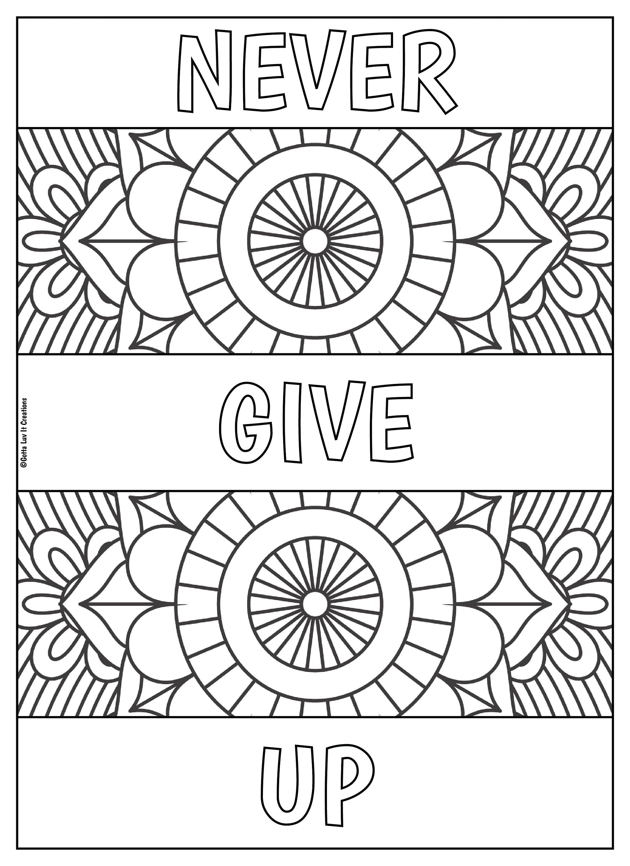 10 Mandala Motivational Coloring Pages 2 | Etsy