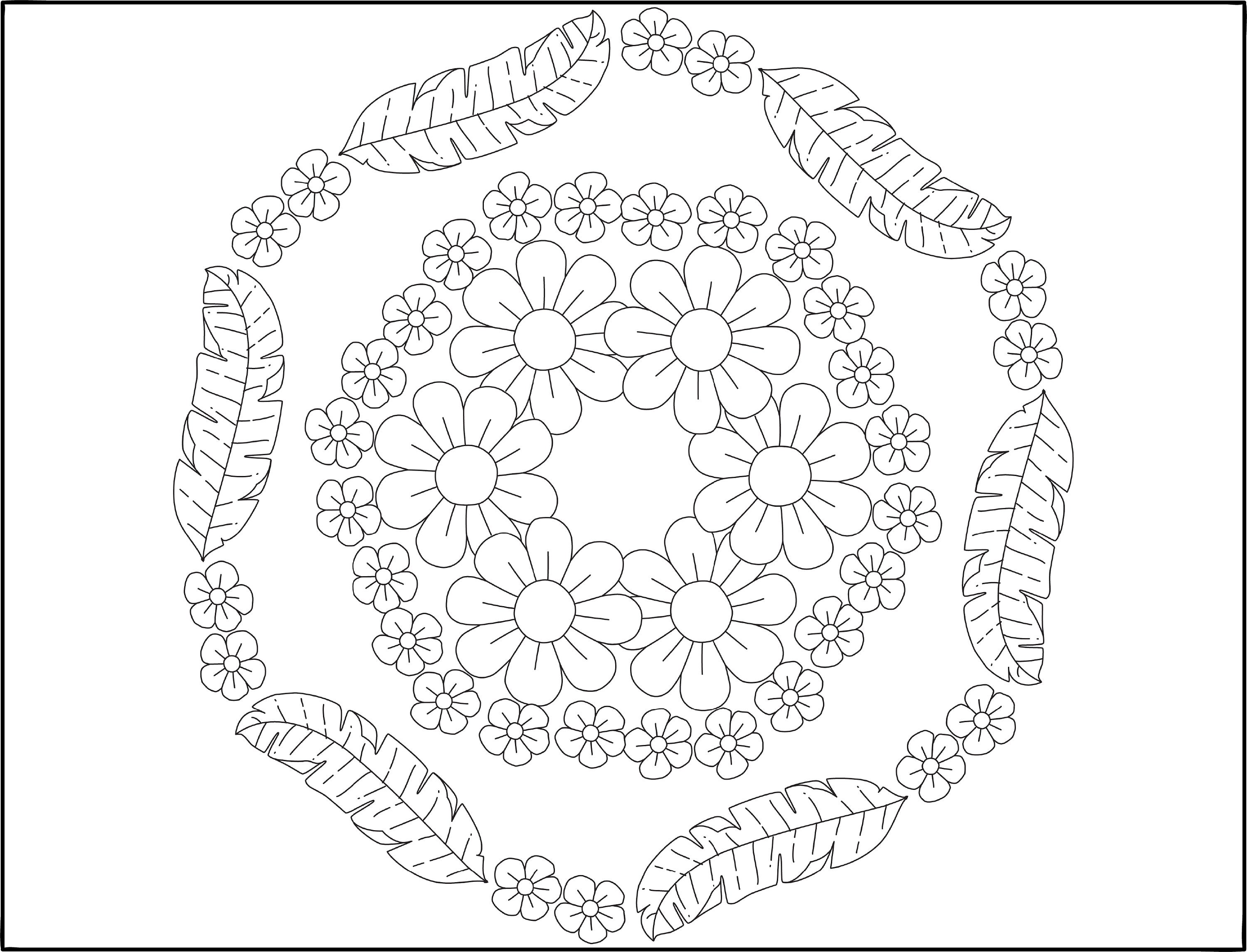 Mandala Coloring Pages 10 Spring Designs - Etsy