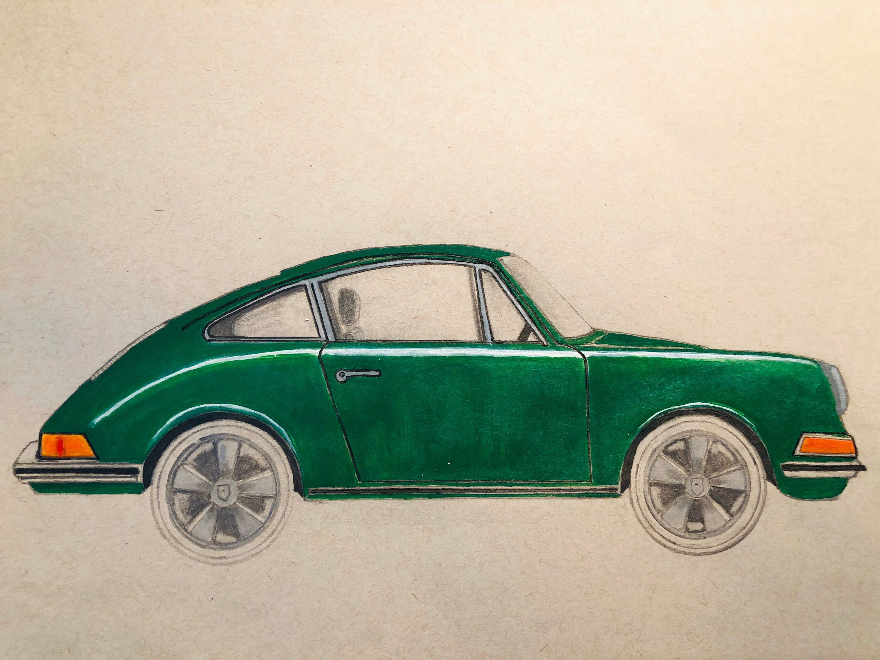Porsche Drawing