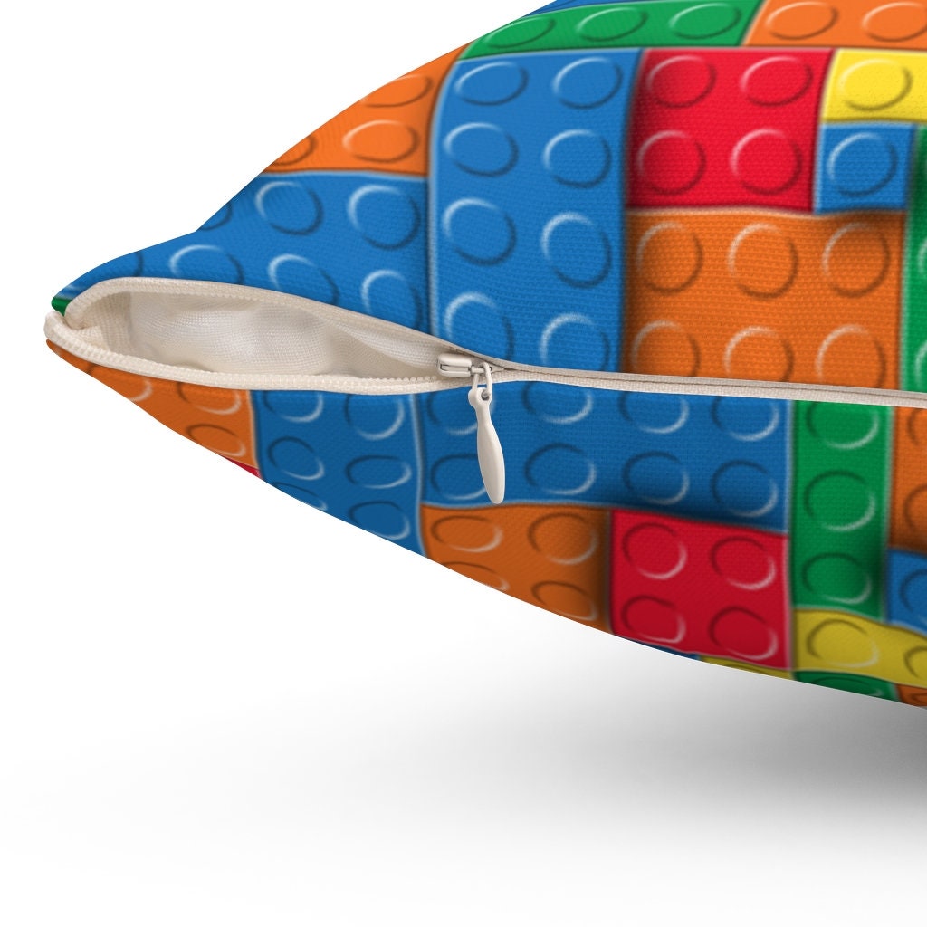 Master Builder Pillow, Block Brick, Custom Kids Pillow, Building Blocks ...