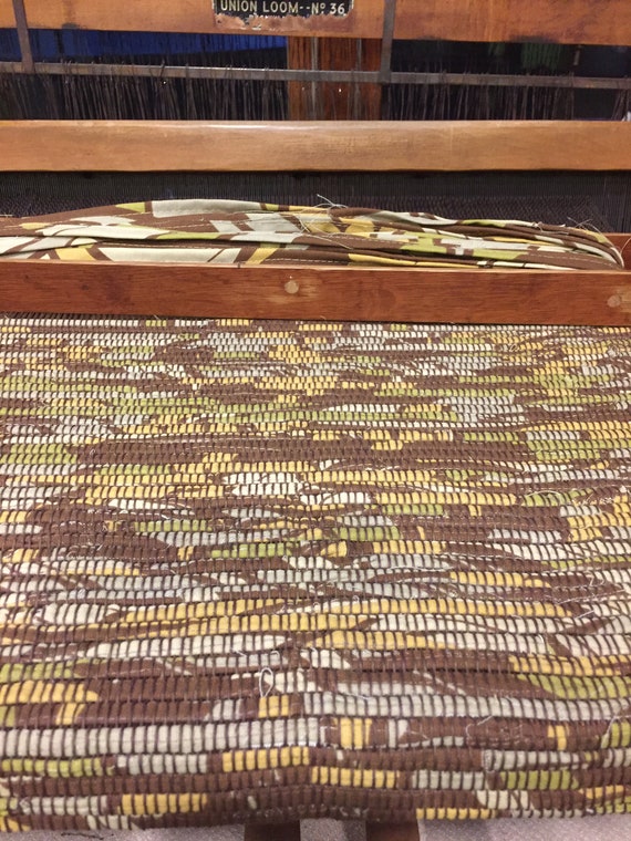 Handwoven Rug Made on 100 Year Old Loom Whimsical Colorful | Etsy