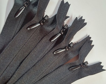 10 Black 6 Inch Zippers YKK Color 580 - Etsy