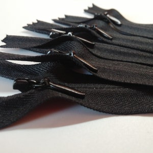 INVISIBLE Zipper YKK Color 580 Black 24 Inch 60cm 1 Piece With Drop ...