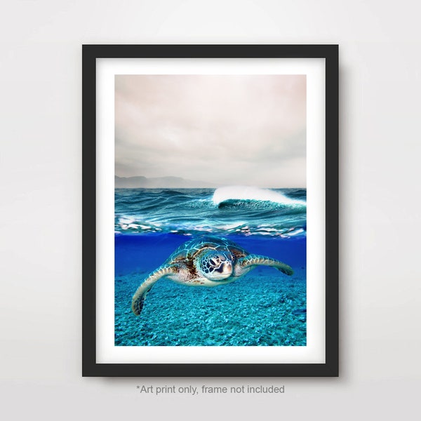 Sea Turtle Poster - Etsy