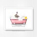 Vintage Illustration BATHROOM ART PRINT Poster Wall Picture - Etsy