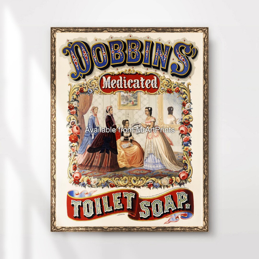 Victorian Toilet Soap Bathroom Vintage Adverts Label Advertising Art ...