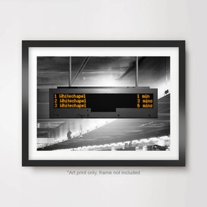 WHITECHAPEL London Underground Dot Matrix Board ART PRINT Poster Tube ...