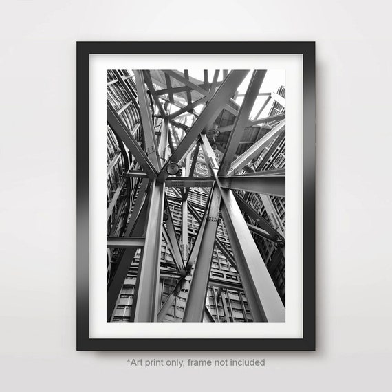 INDUSTRIAL Architecture Black and White ART PRINT Photography Photo Poster Wall Picture Home Decor Interior Design A4 A3 A2 10 Sizes