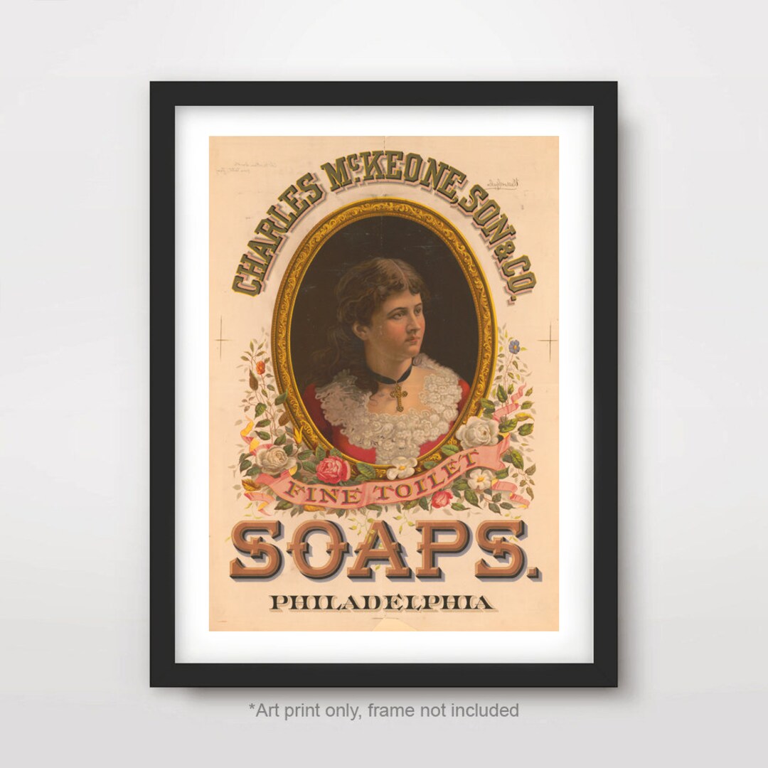 Vintage Victorian Soaps Print, Bathroom Advertising Art - Etsy