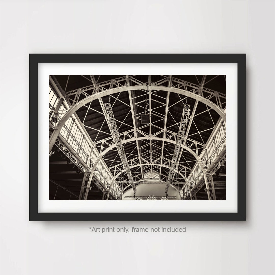 INDUSTRIAL Architecture Sepia ART PRINT Photography Photo Poster Wall ...