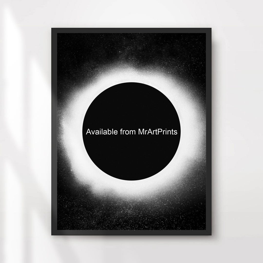 Eclipse Astronomy Outer Space Art Print Poster Wall Picture A4 A3 A2 A1 ...