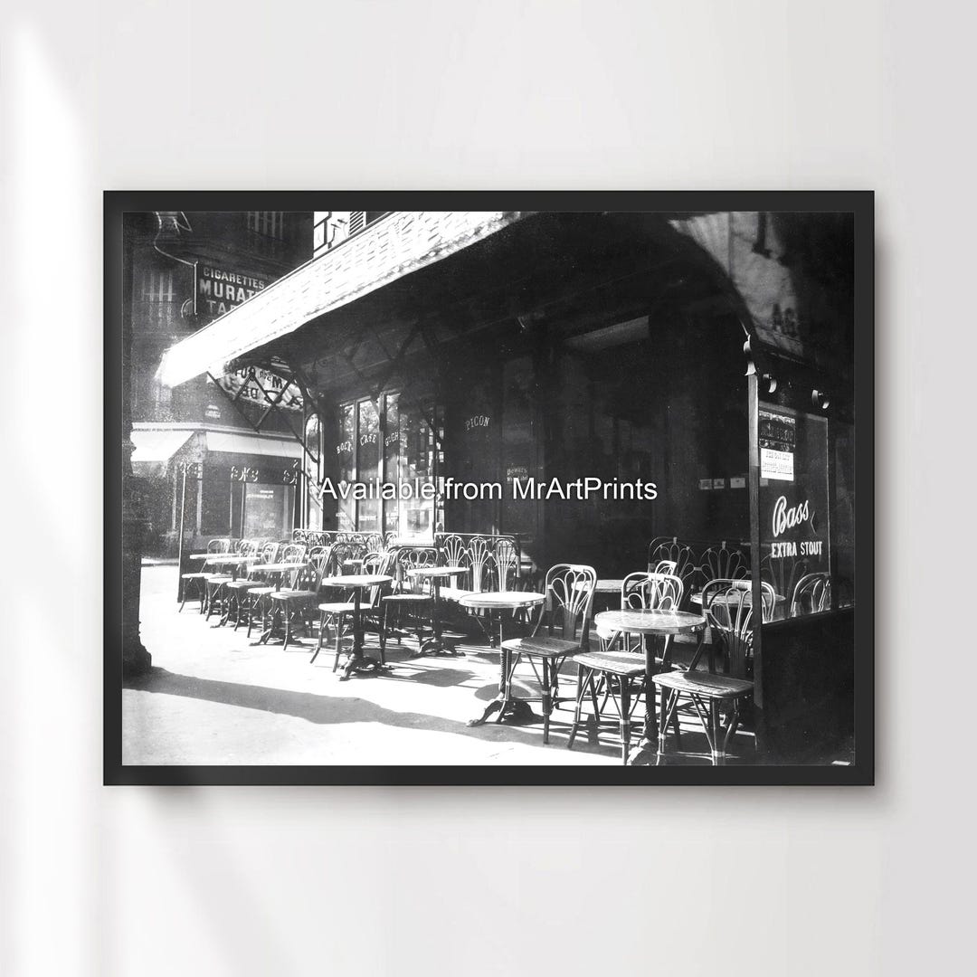 1920s French Cafe Print | Vintage Paris Bistro Wall Art - Etsy