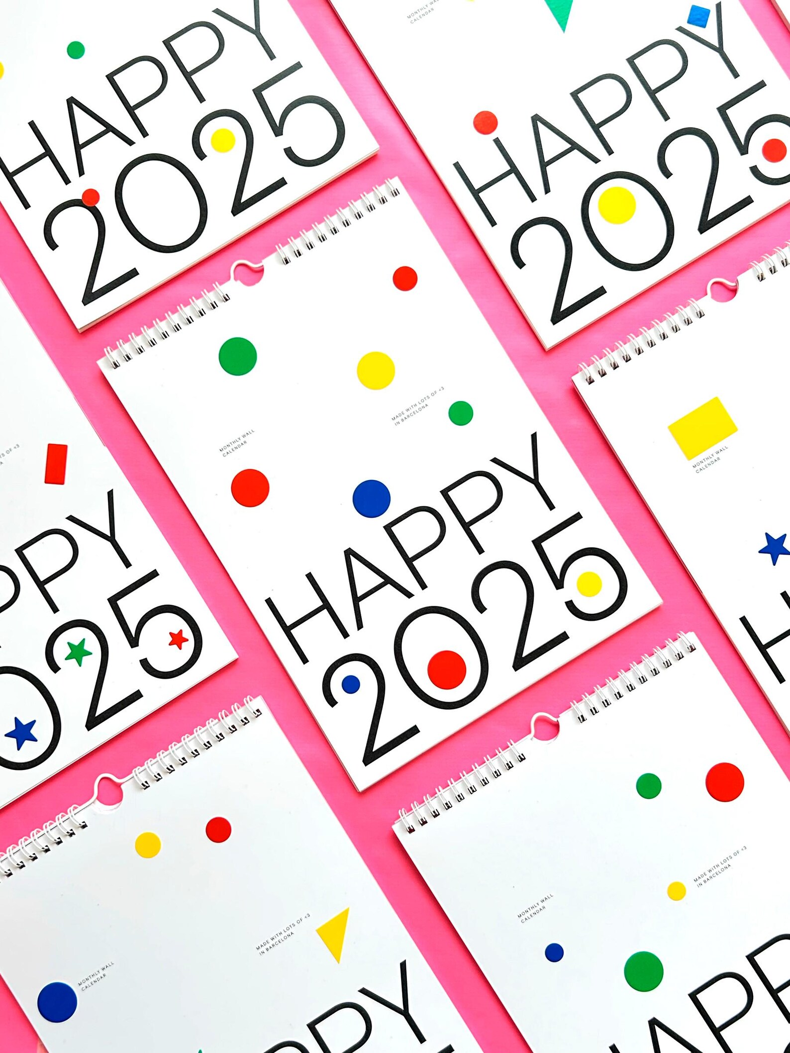 2025 Wall Calendar With Colorful Nature Inspired Illustrations — A4 - Etsy