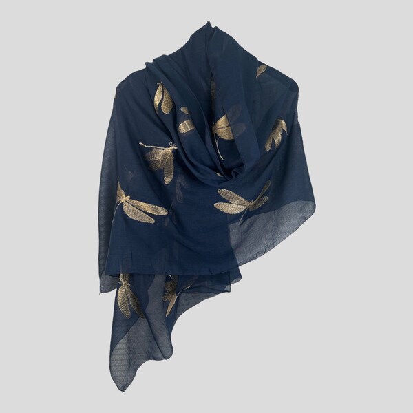 Dragonfly Silk Scarf - Etsy