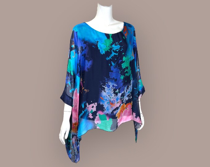 Boho Tunic for Women, Silk Tunic Tops, Tunic Tops for Leggings, Boho ...