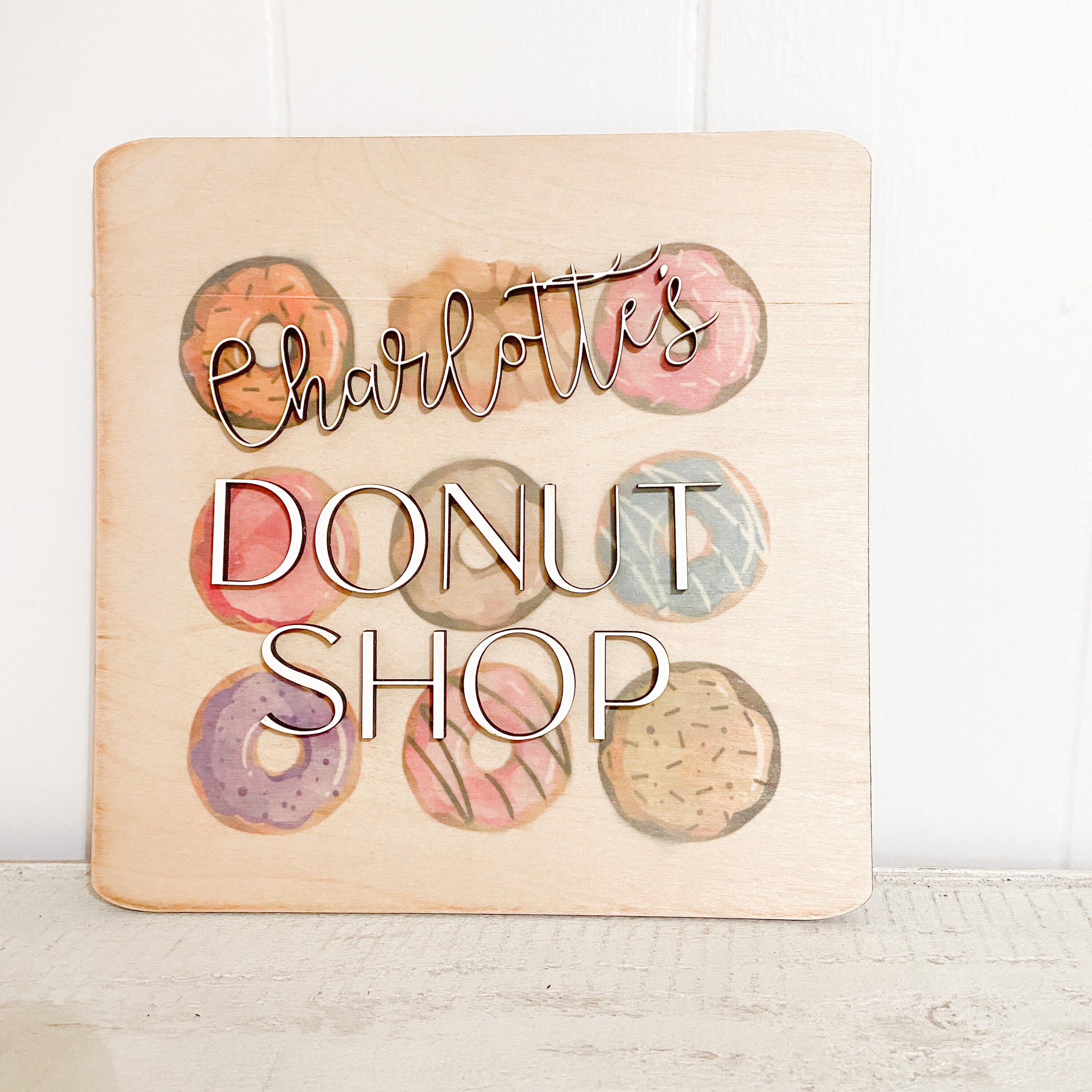 Donut Shop Sign Play Kitchen Sign - Etsy