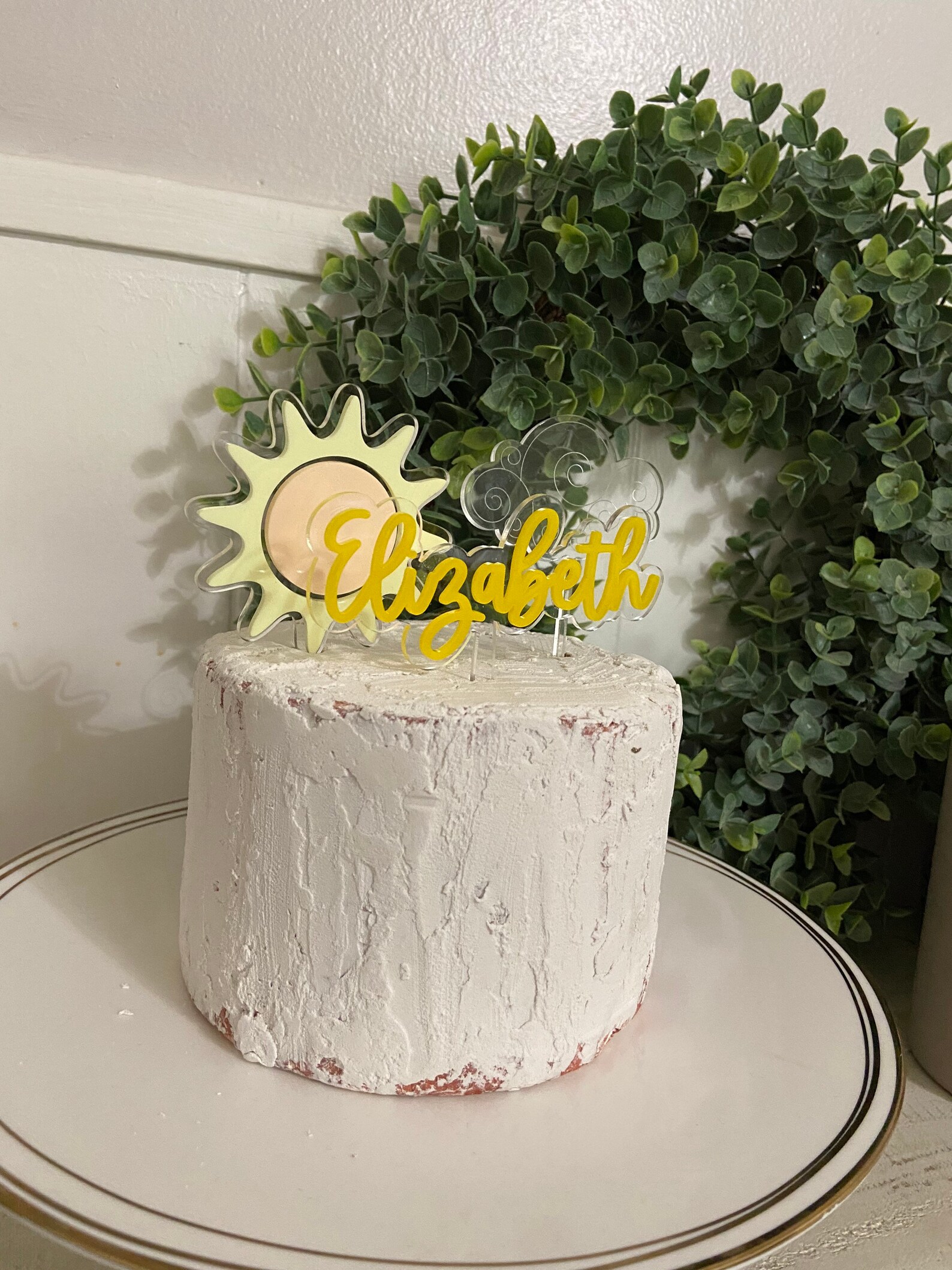 Personalized Sunshine Cake Topper - Etsy