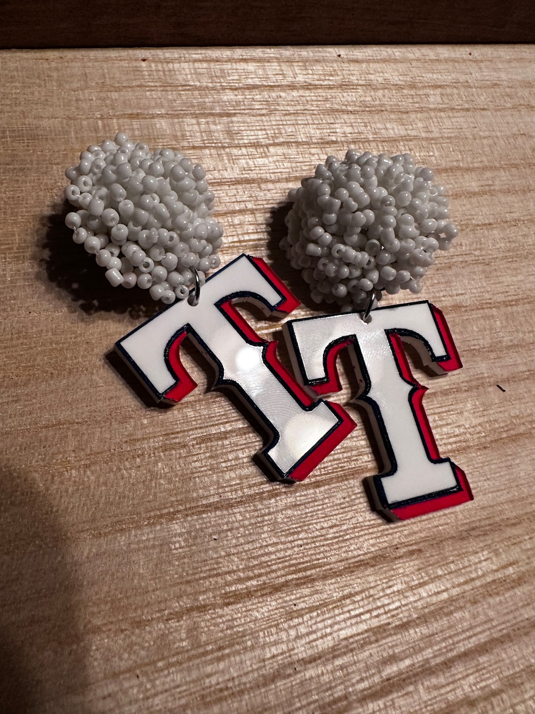 Texas Rangers Earrings | Baseball Team | Earrings for Baseball | Texas ...