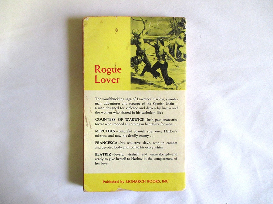 Rogue Lover by Leon Phillips Monarch Books 106 1959 Vintage - Etsy