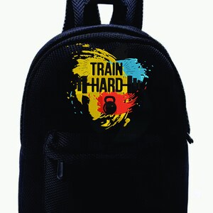 Gym Embroidery Design,train Hard,5 Sizes 10 Formats,machine,barbell ...