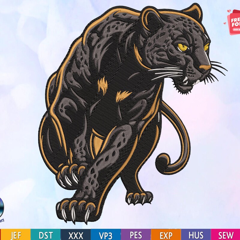 Panthers Embroidery - Etsy