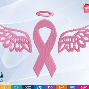 Breast Cancer Ribbon,embroidery Design,5 Sizes 10 Formats,girl ...