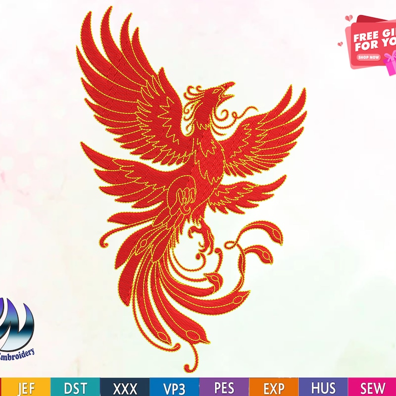 Phoenix Embroidery - Etsy
