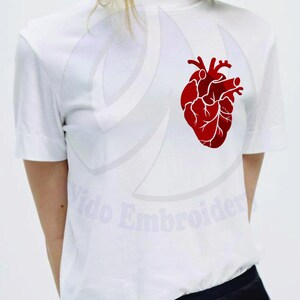 Anatomical Heart Machine Embroidery Design,5 Sizes 10 Formats,medical ...