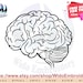Anatomical Brain Svg Designs,dxf Png Eps Ai Pdf,gift,medical,love ...
