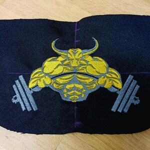 Gym Embroidery Design,5 Sizes 10 Formats,machine,barbell,bodybuilding ...