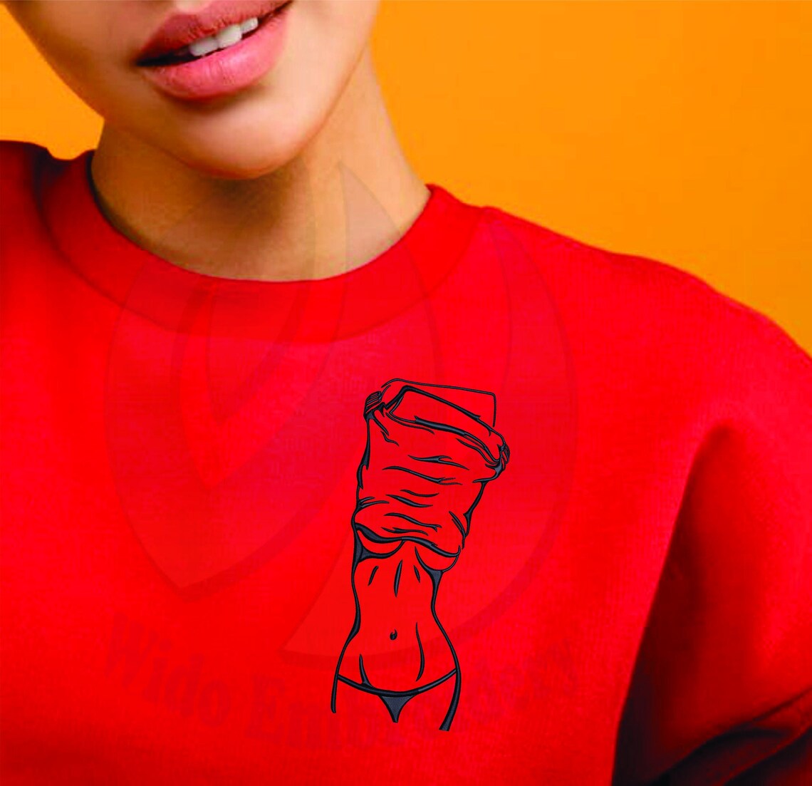 Sexy Women Girl Machine Embroidery Design in 5 Sizes and 10 - Etsy