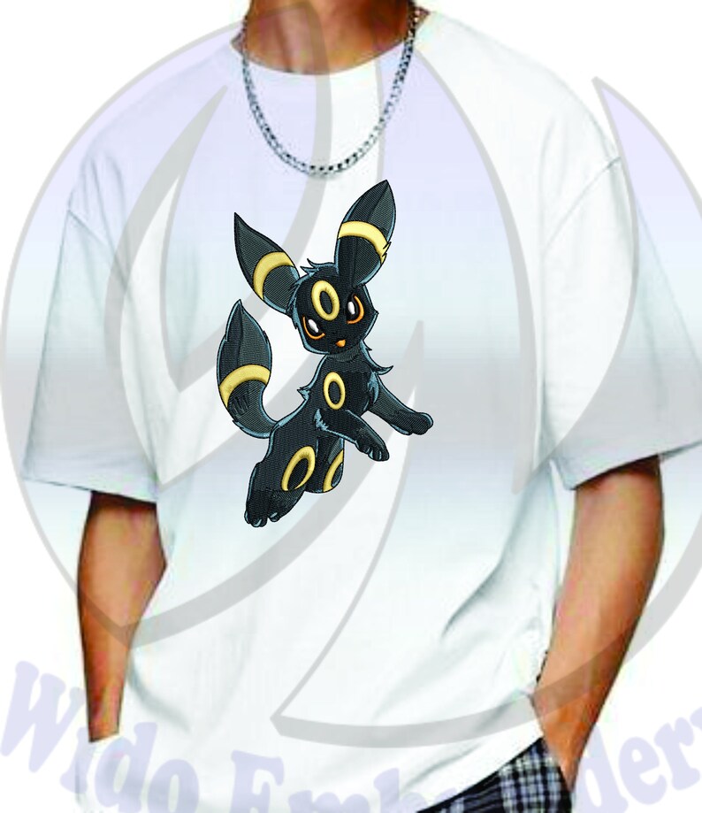 Umbreon Pokemon Machine EMBROIDERY DESIGN in 5 Sizes and 10 - Etsy