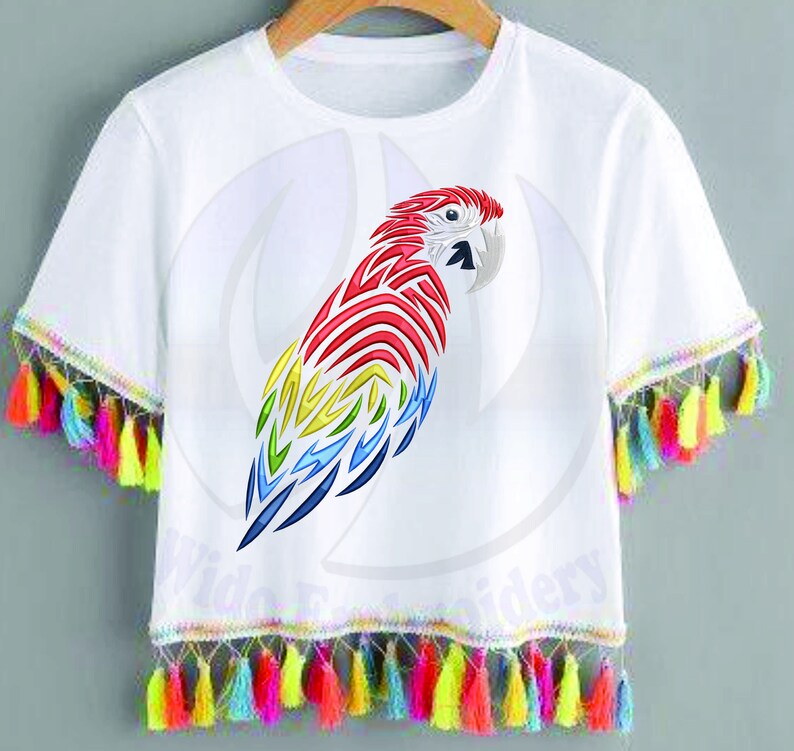Parrot Embroidery Design 5 Sizes 10 Formats Tropical Jungle - Etsy