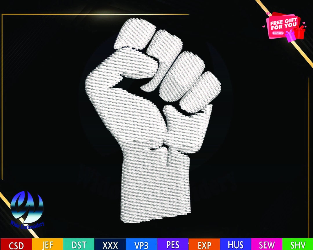 Black History Embroidery Design,5 Sizes 10 Format,machine,george Floyd ...