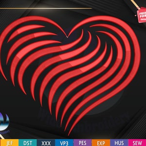 Heart Embroidery Design,5 Sizes 10 Formats,mini,valentines Day,amour ...