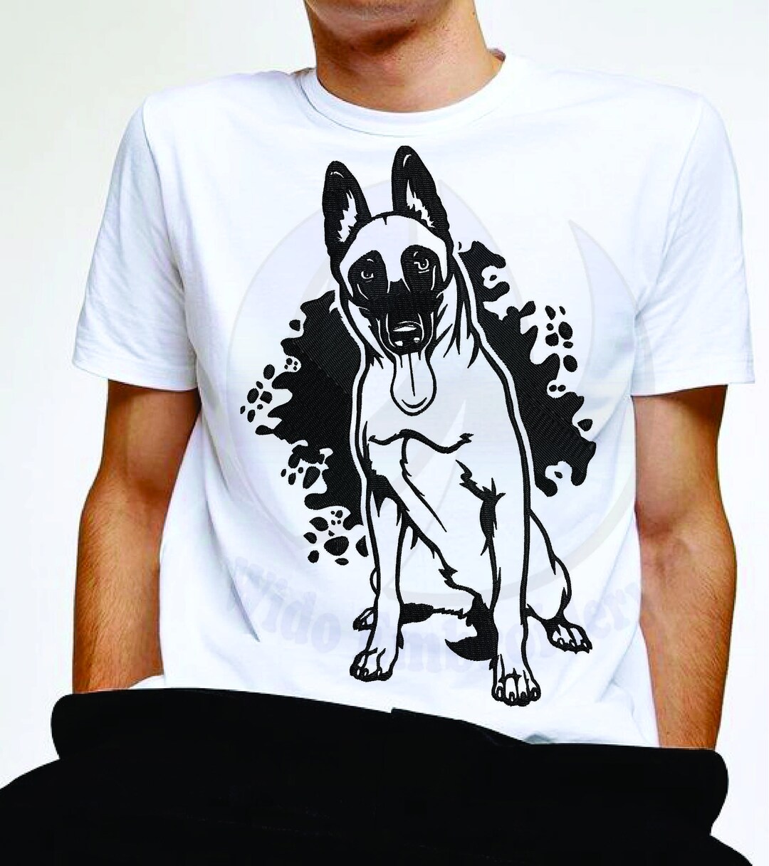 Belgian Malinois Embroidery Design,5 Sizes 10 Formats,machine,shepherd ...