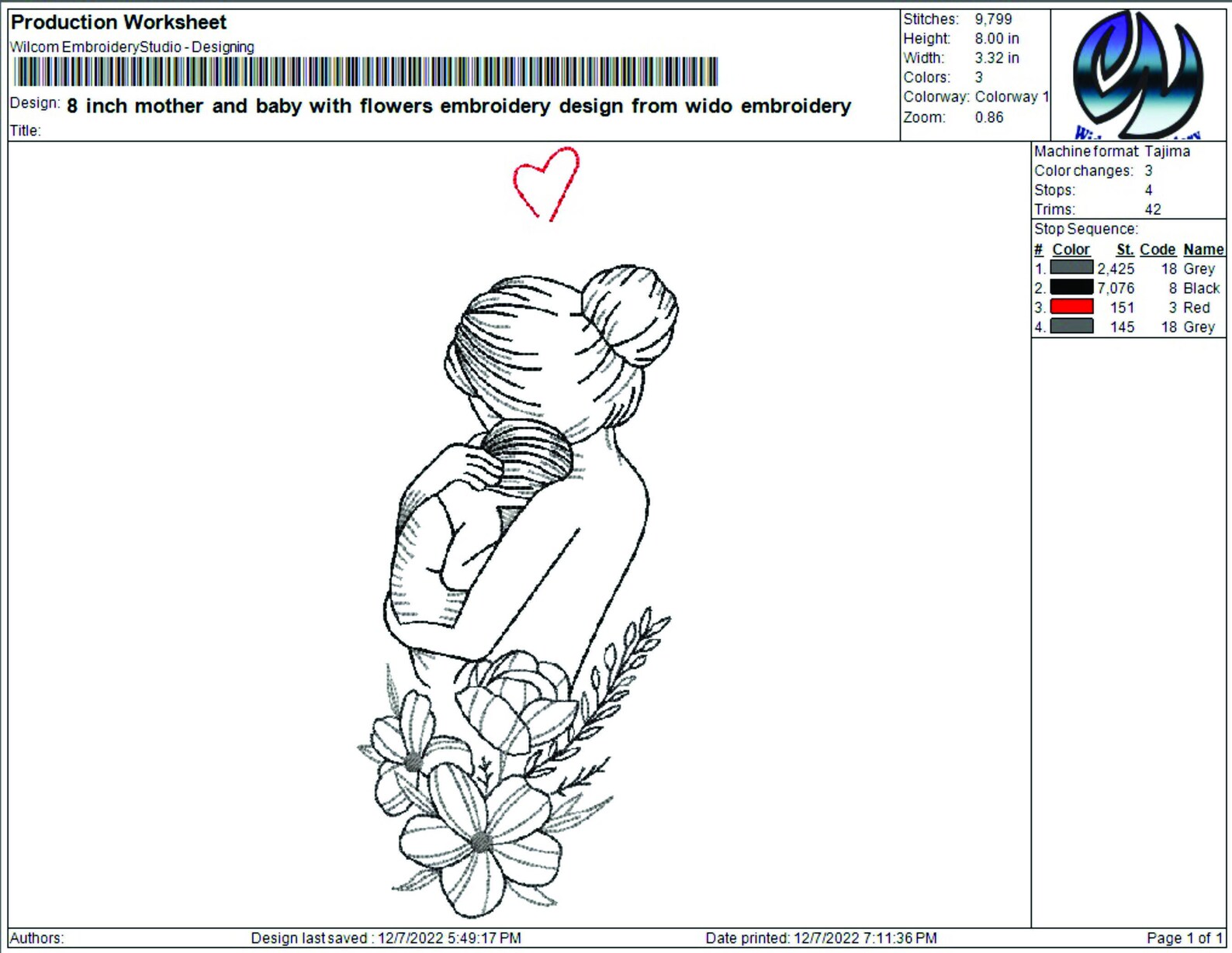 Mother and Baby Flowers,happy Mother's Day Machine Embroidery Designs,5 ...