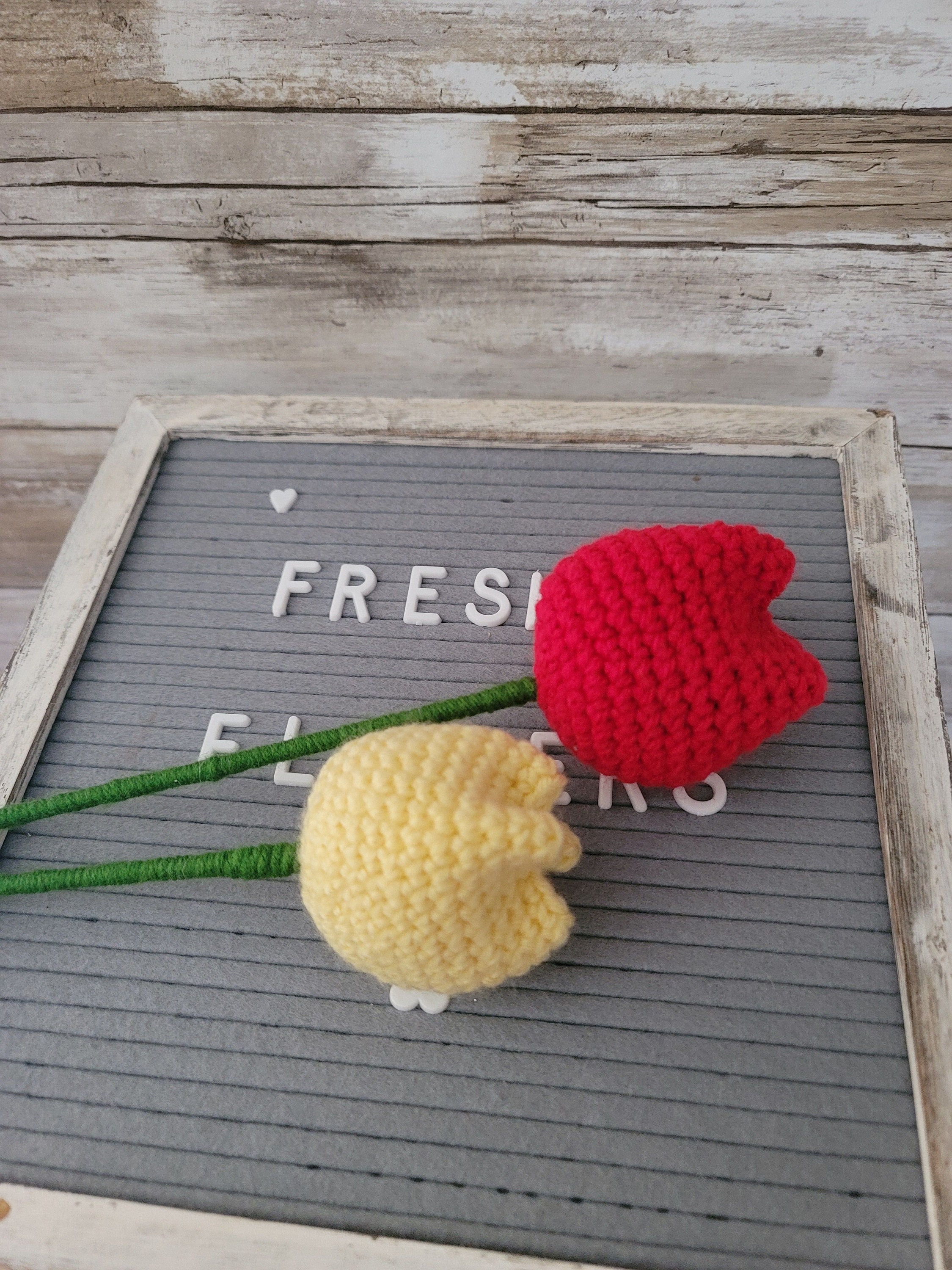 Crochet Tulip Flower - Etsy