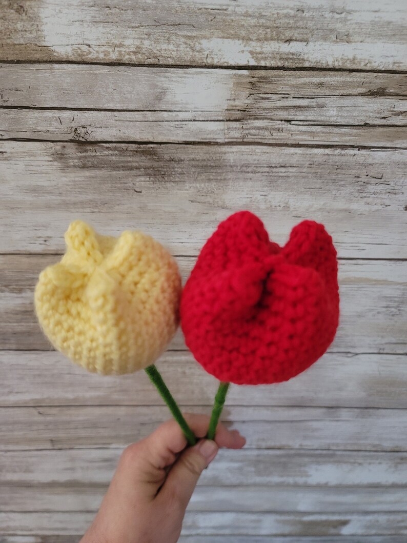 Crochet Tulip Flower - Etsy
