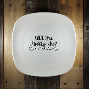 Will You Marry Me Marriage Proposal Plate Marriage Proposal - Etsy
