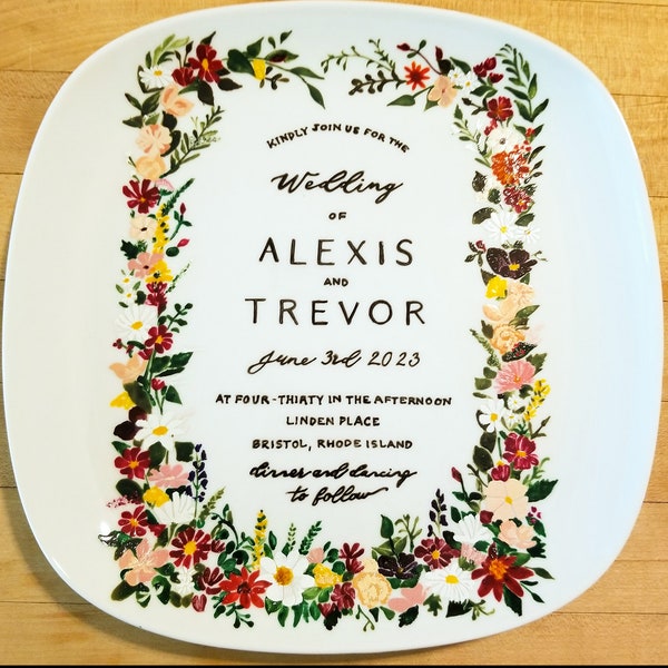 Wedding Plate - Etsy