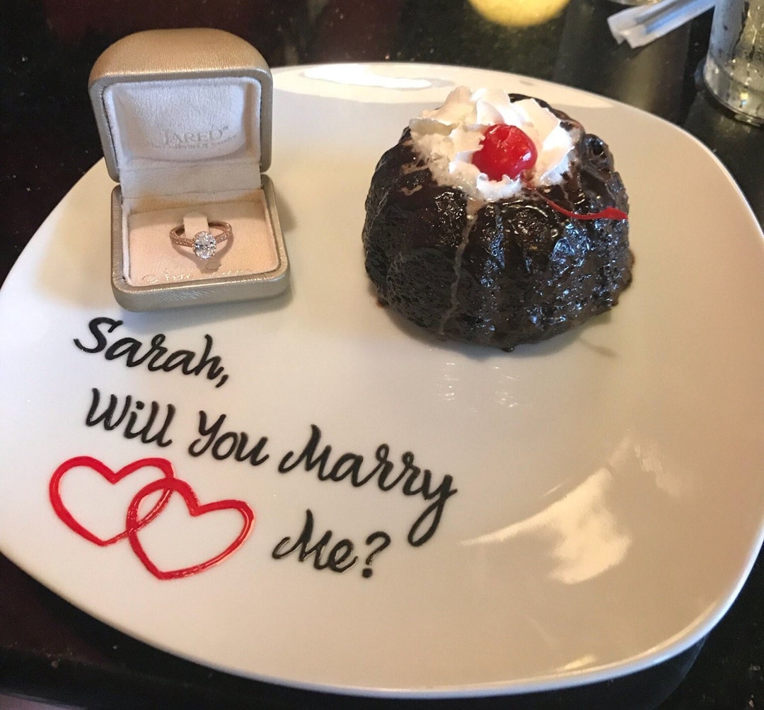 Will You Marry Me, Marriage Proposal Plate, Marriage Proposal ...