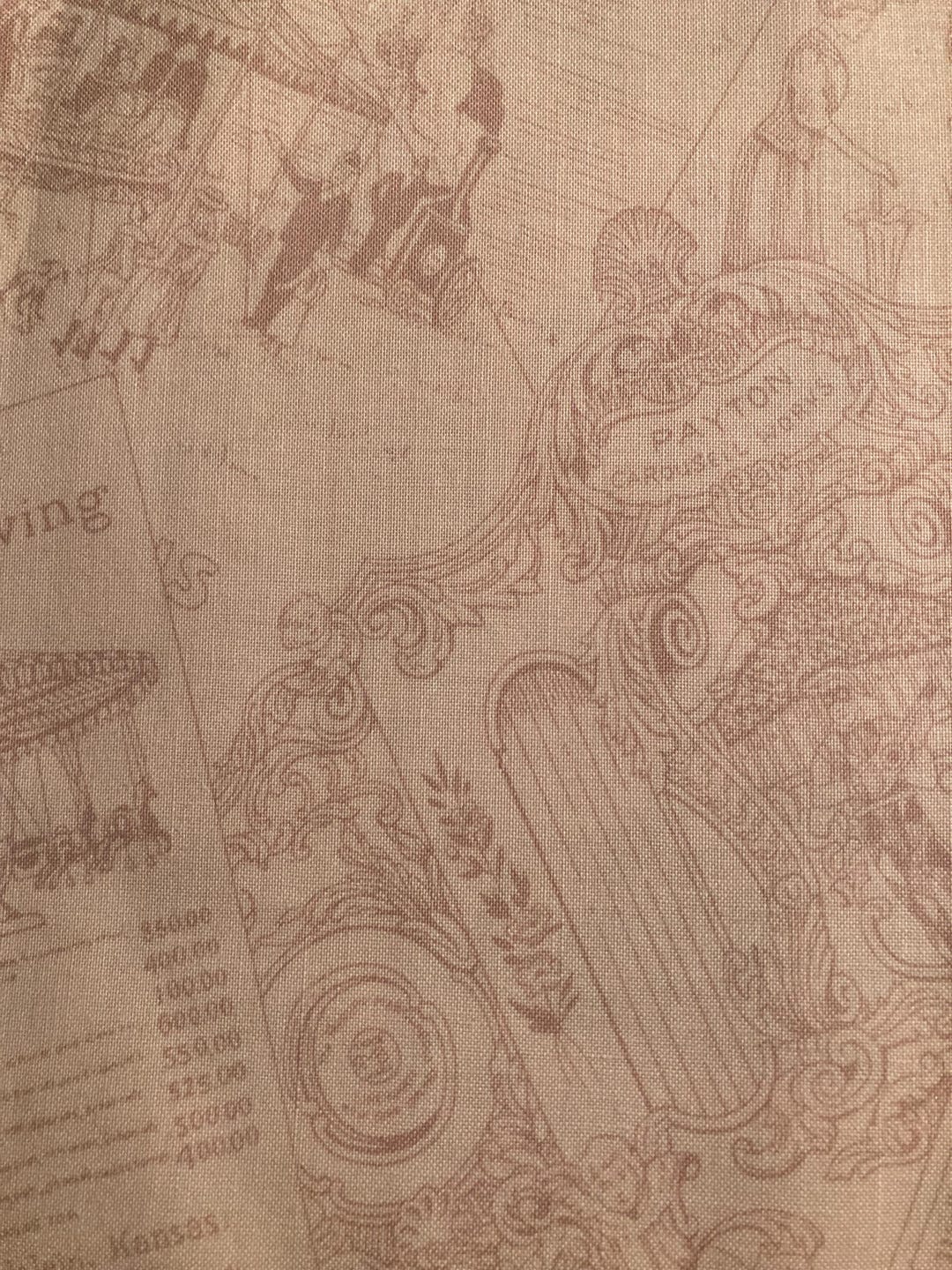 Vintage Inspired Carnival Fabric, Cranston Print Works Company, 100% ...