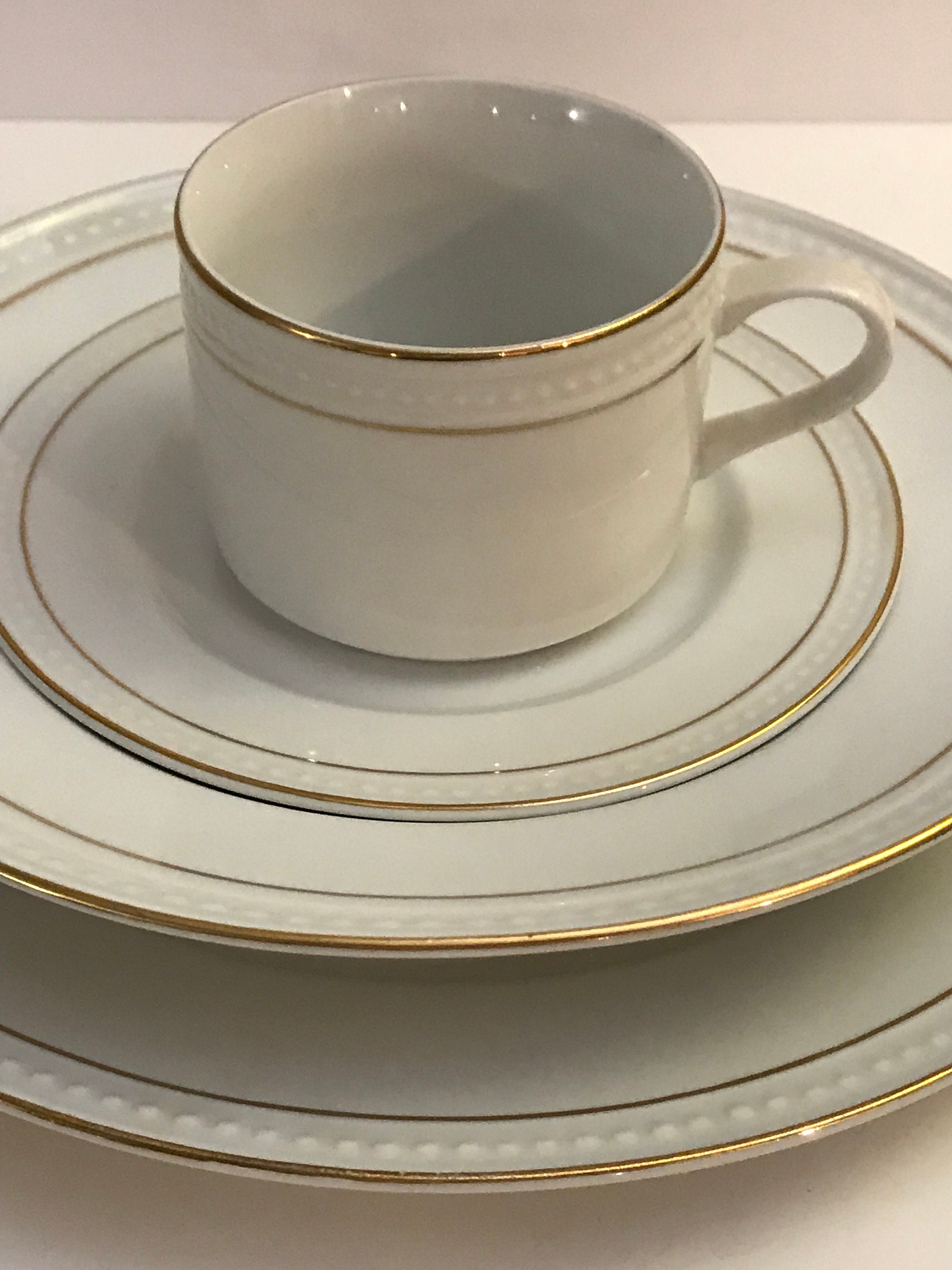 5 Pc Place Setting Elite Gibson Dishware Golden Estate - Etsy