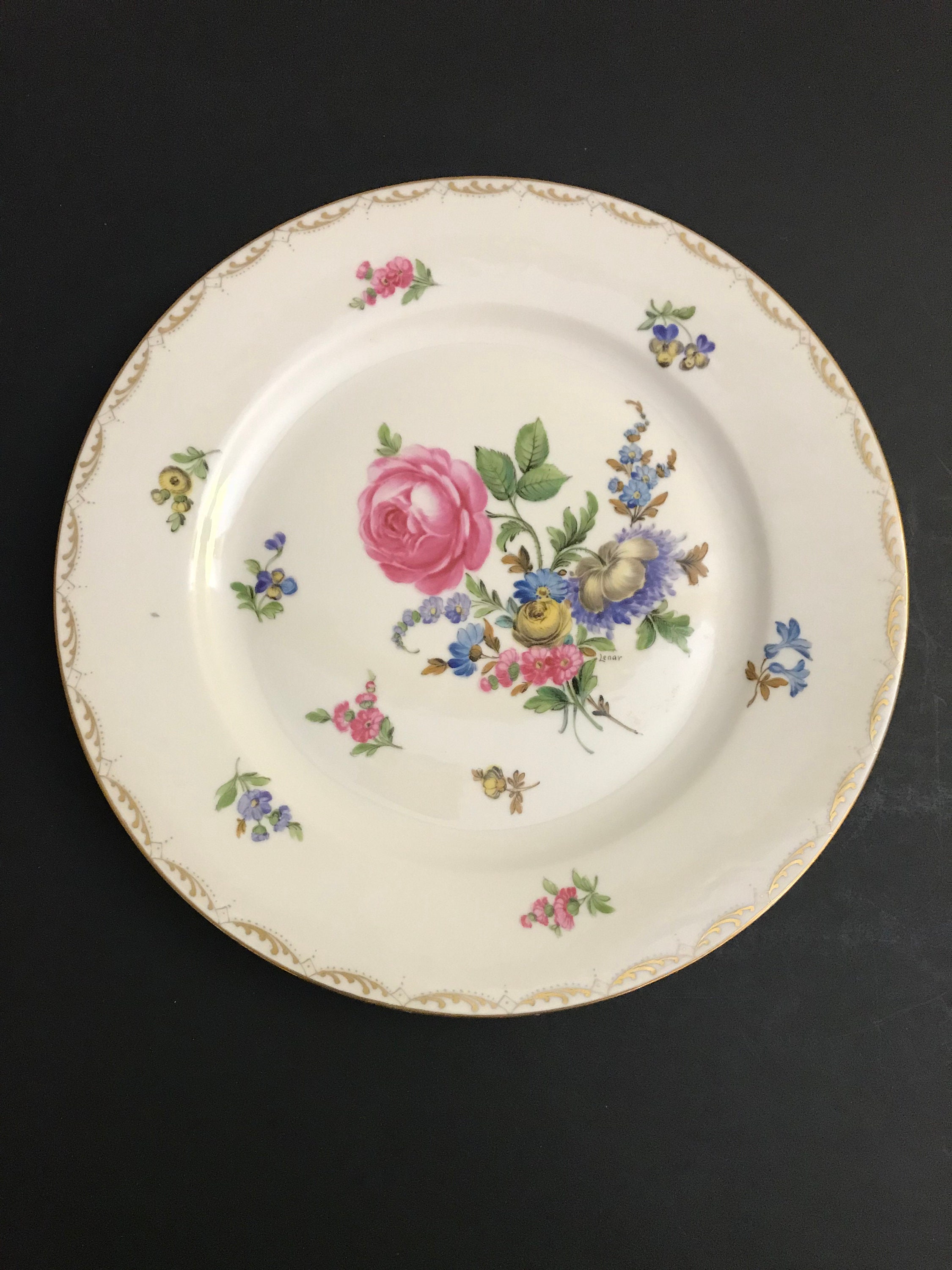 Make an Offer Hand Painted Dresden Fine China Plate Signed - Etsy